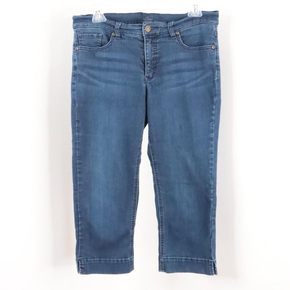 Soho | Jeans | Soho Womens 8 Dark Wash Skinny Crop Stretch Capri Blue ...